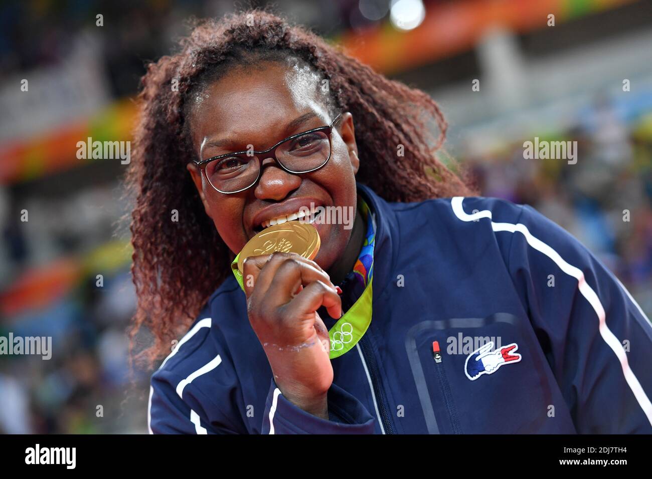 France's Emilie Andeol won the Gold medal in the Women + 78kg Judo ...