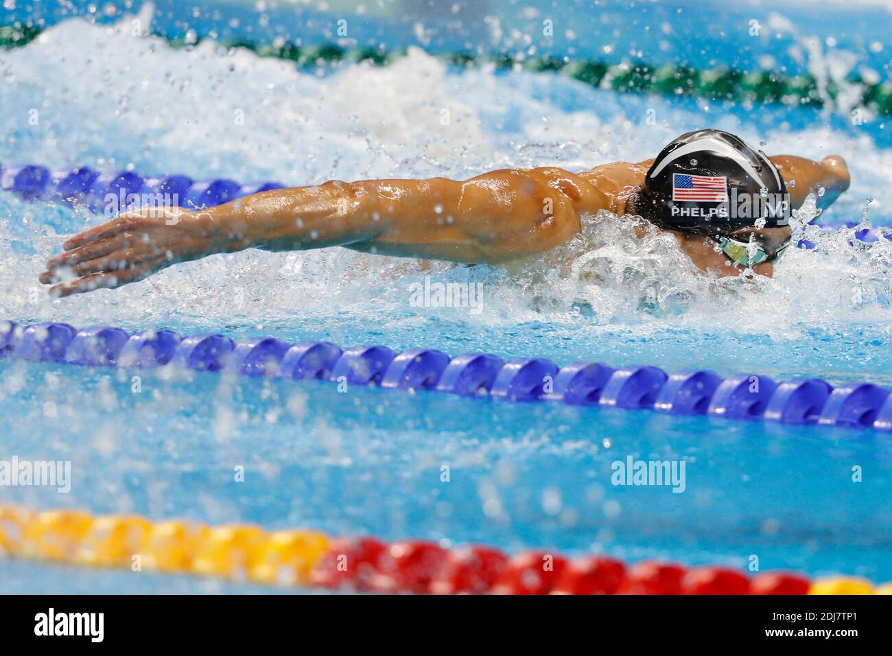 USA's Michael Phelps won the silver medal in the final of the 100m ...