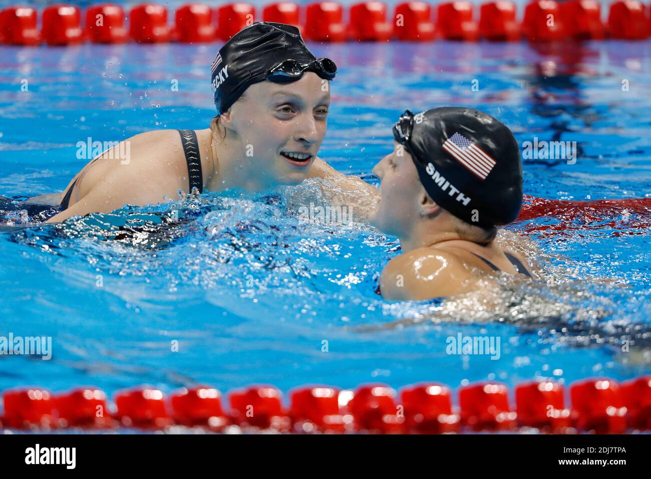 USA's Katie Ledecky won the final of the 800m freestyle women in the ...
