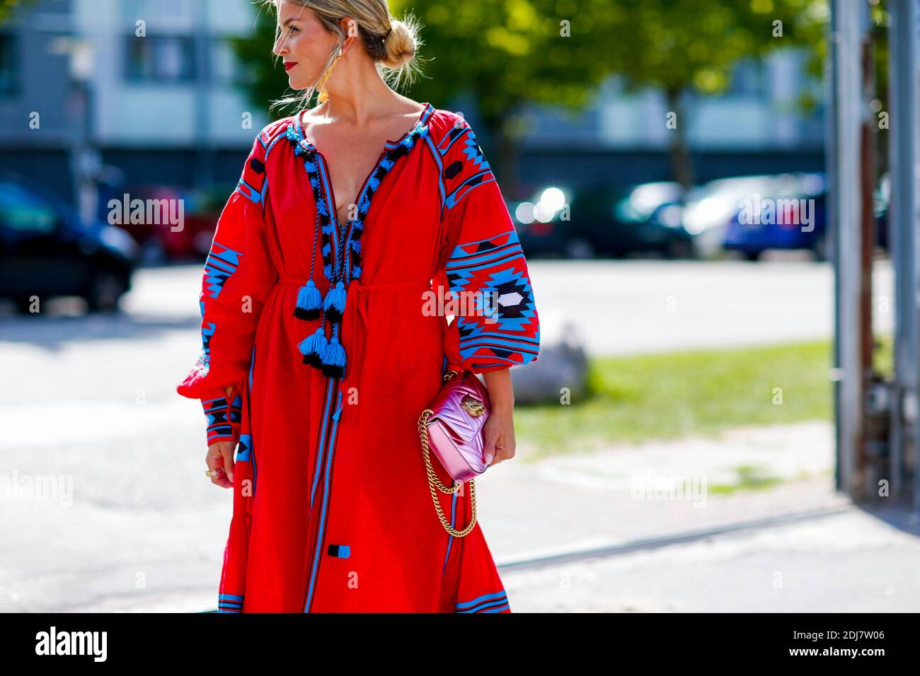 Street style, Janka Polliani arriving at Ganni Spring Summer 2017 show ...