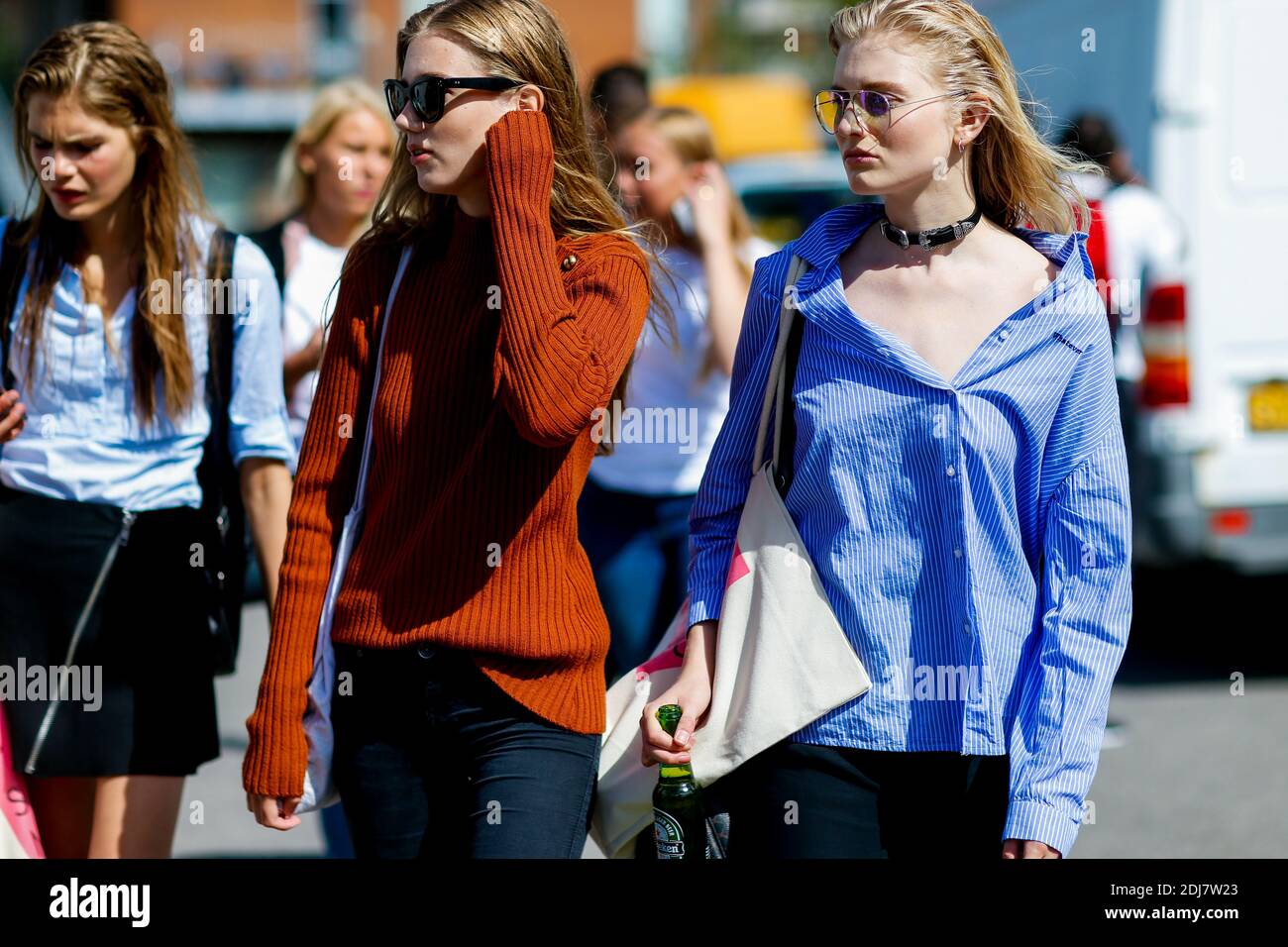 Street style, models after Ganni Spring Summer 2017 show held at ...