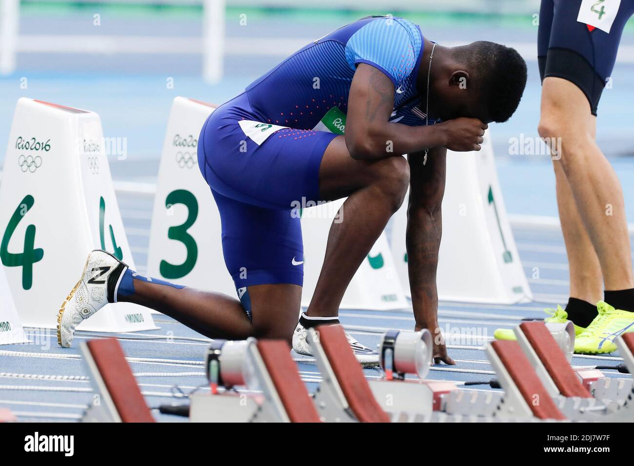 USA's Trayvon Bromell running his first round of the 100 m men in ...
