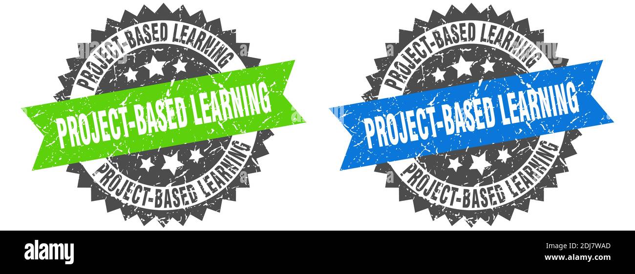 project-based learning grunge stamp set. project-based learning band ...