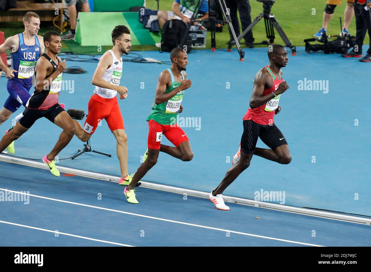 Kenya's David Rudisha won his semi-final of the 800m men in Olympic ...