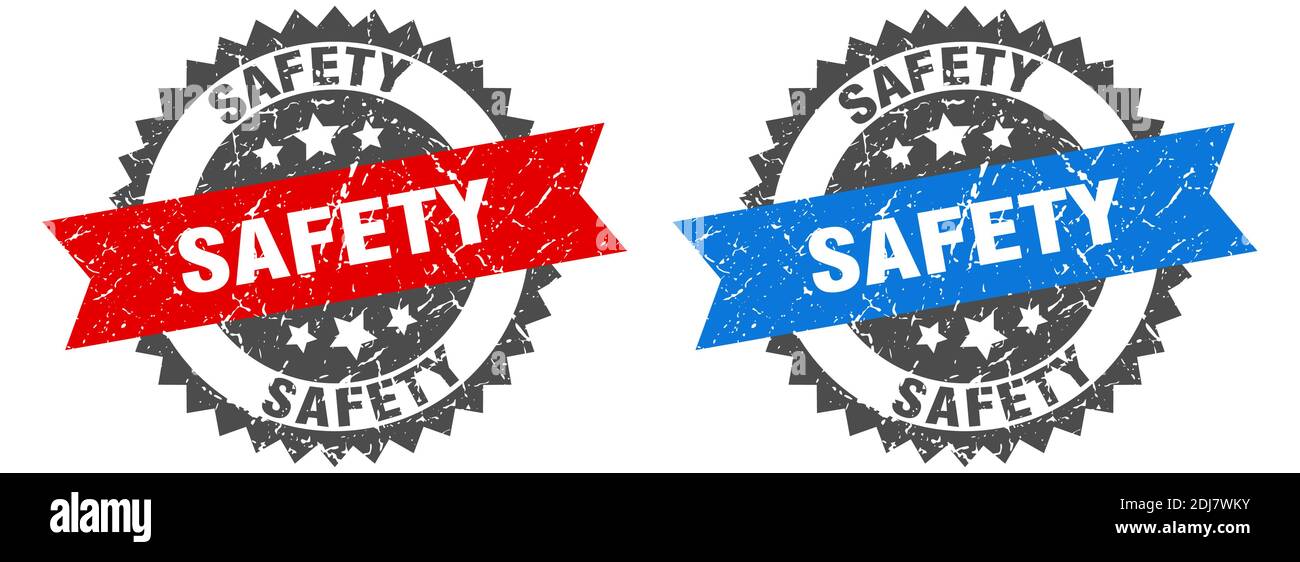 safety grunge stamp set. safety band sign Stock Vector Image & Art - Alamy