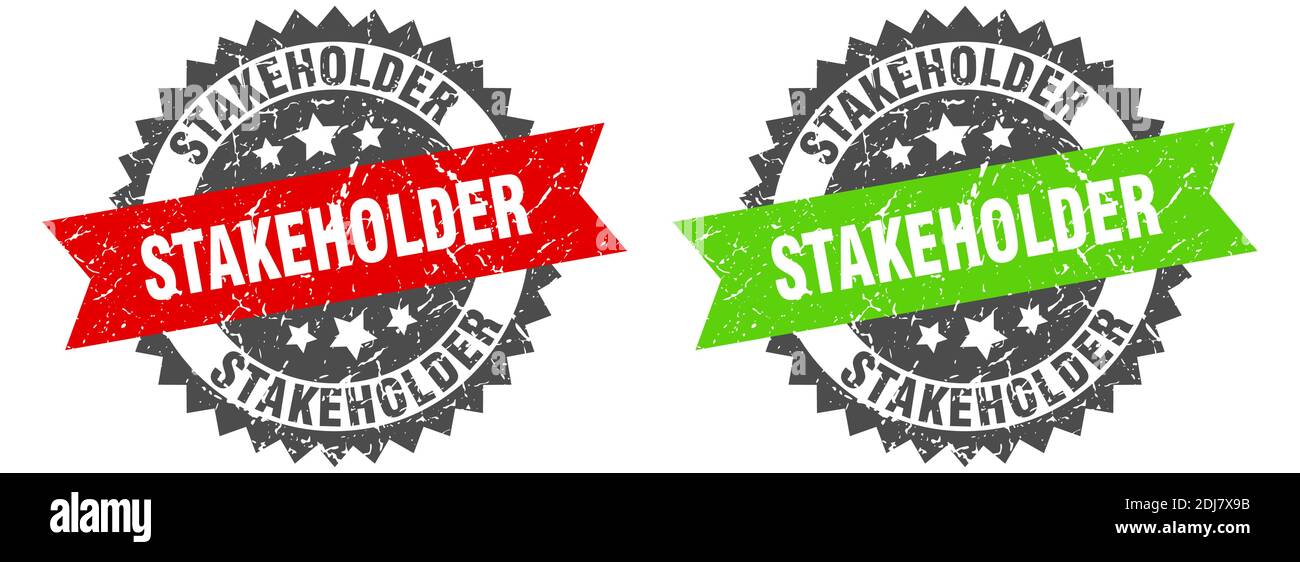 stakeholder grunge stamp set. stakeholder band sign Stock Vector Image ...