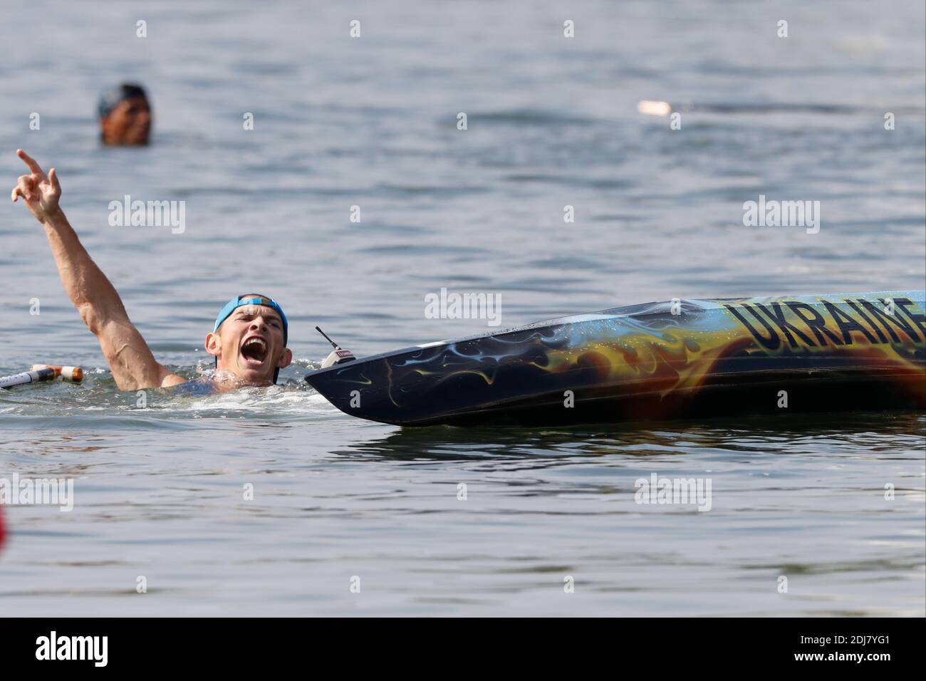Ukraine's Yuri Sheban won the gold medal in the men canoe 200m sprint ...