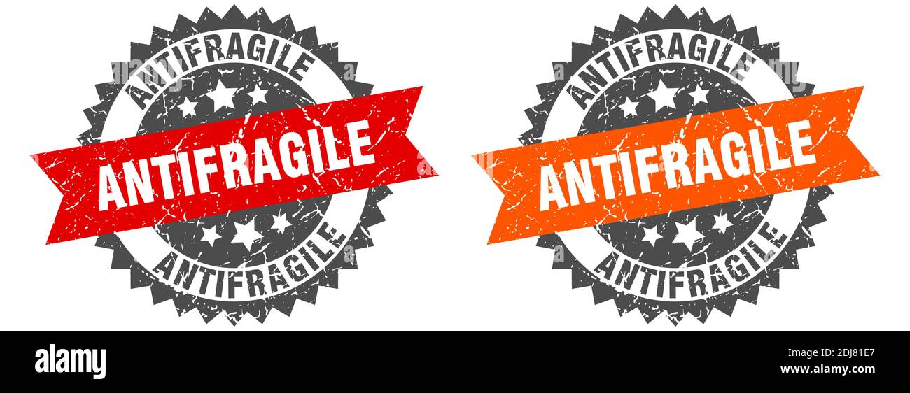 antifragile grunge stamp set. antifragile band sign Stock Vector Image ...