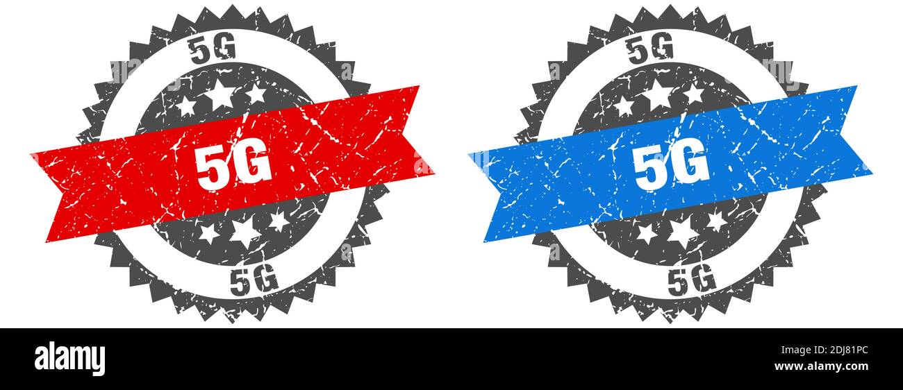 5g grunge stamp set. 5g band sign Stock Vector Image & Art - Alamy