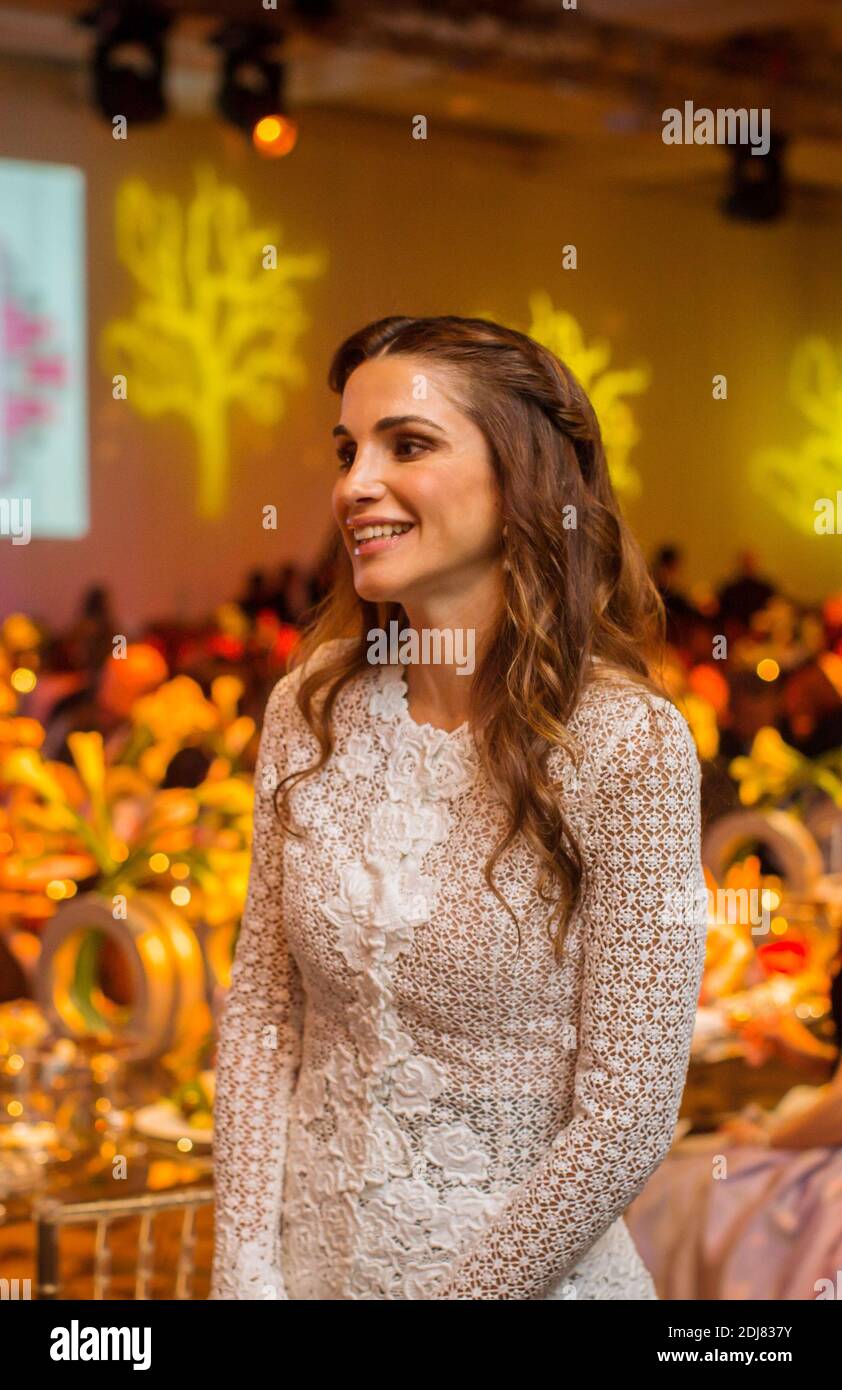File photo - Queen Rania of Jordan seen during a ceremony in Amman ...