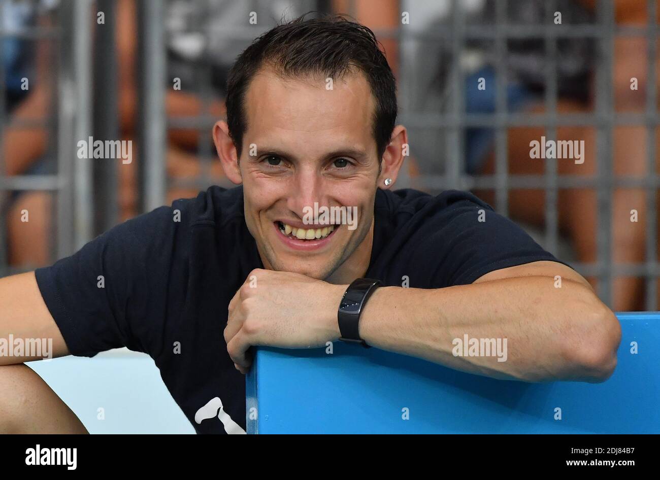 French pole vaulter Renaud Lavillenie is seen during the Paris ...