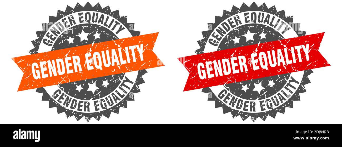 gender equality grunge stamp set. gender equality band sign Stock ...