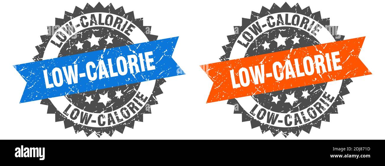 low-calorie grunge stamp set. low-calorie band sign Stock Vector Image ...