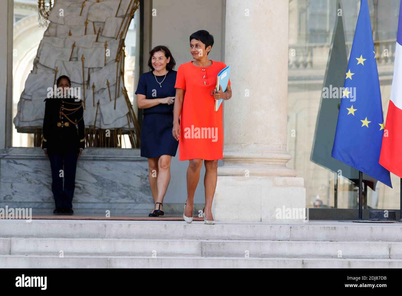 New Minister for Overseas France Ericka Bareigts leaving the Elysee ...
