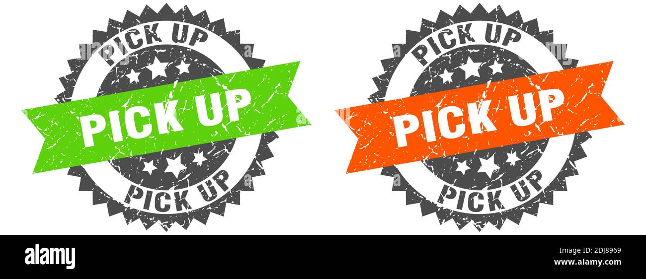 Pick up stamp sign Stock Vector Images - Alamy