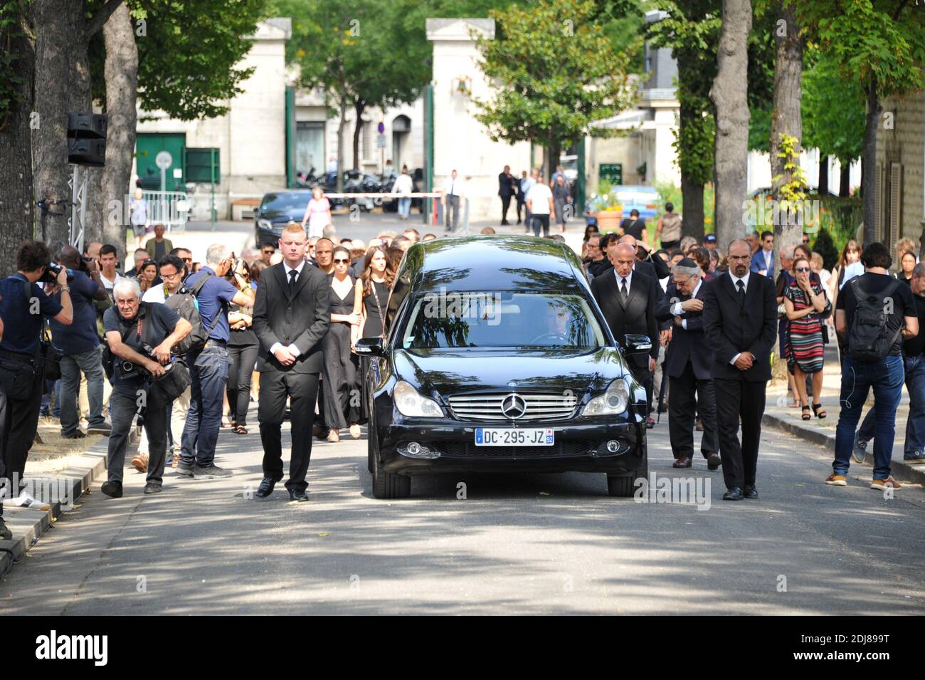 Atmosphere during the funeral ceremony of French designer Sonia Rykiel ...