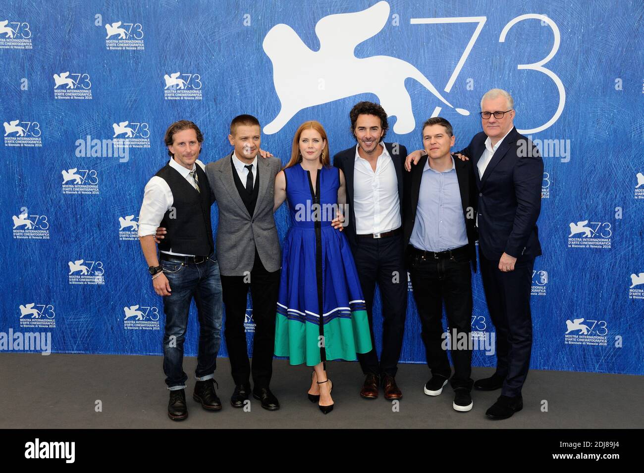 Dan Levine, Jeremy Renner, Amy Adams, Shawn Levy, David Linde and AAron ...