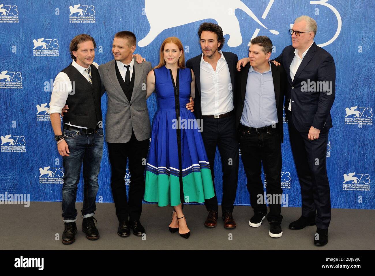 Dan Levine, Jeremy Renner, Amy Adams, Shawn Levy, David Linde and AAron ...