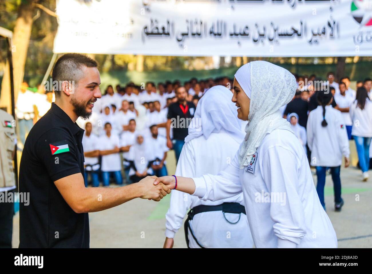 Jordan's Crown Prince Al Hussein bin Abdullah II, seen with a new hair ...