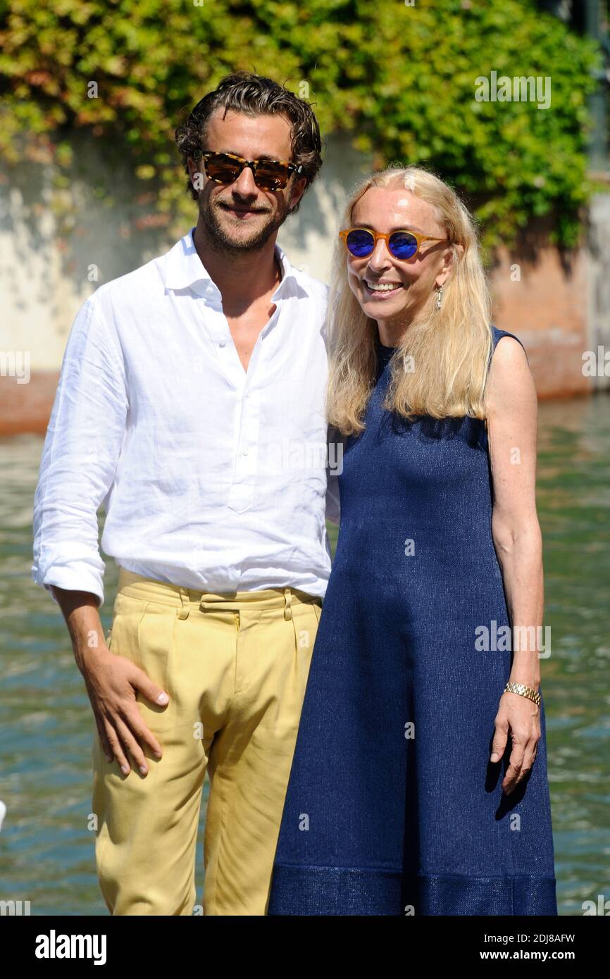 Franca Sozzani and her son Francesco Carrozzini arriving at the ...