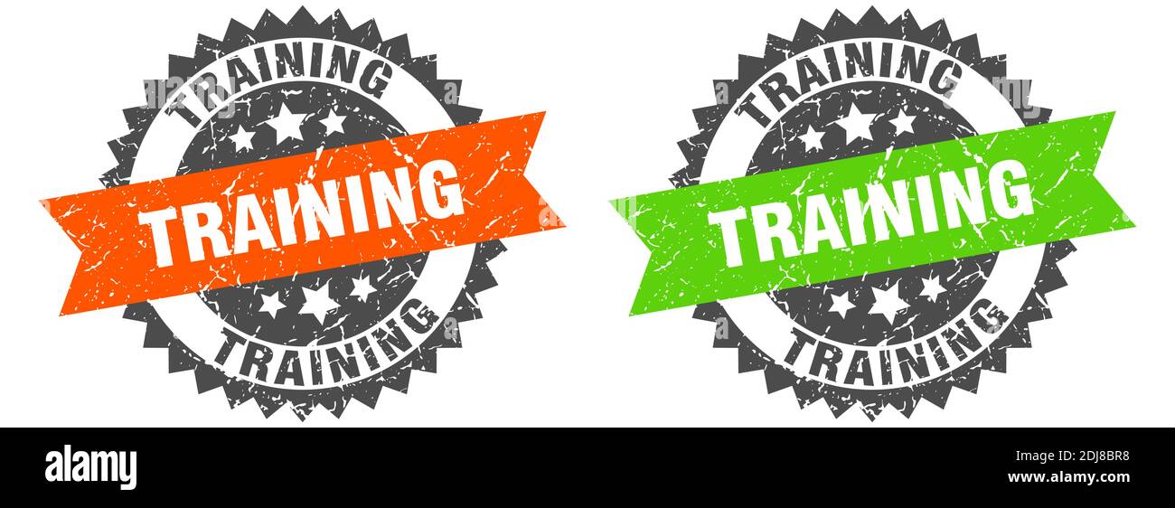 training grunge stamp set. training band sign Stock Vector Image & Art ...