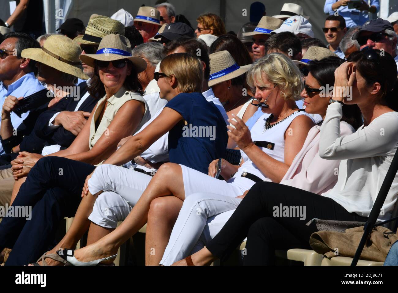 Nadine Morano attending Les Republicains political rally in La Baule ...