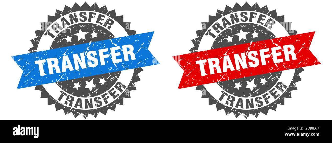 Transfer ribbon label sign Stock Vector Images - Alamy