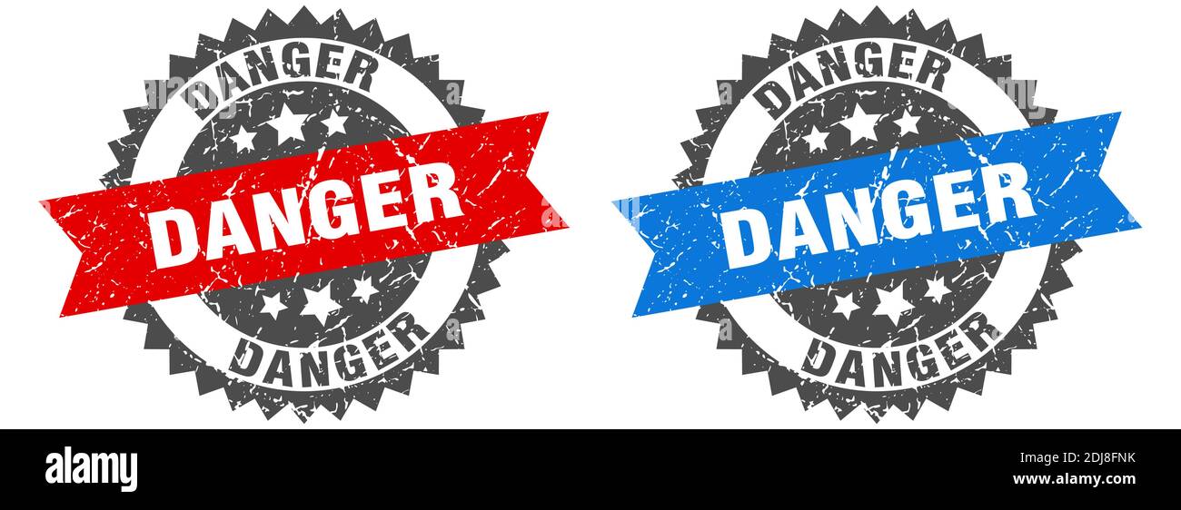 danger grunge stamp set. danger band sign Stock Vector Image & Art - Alamy