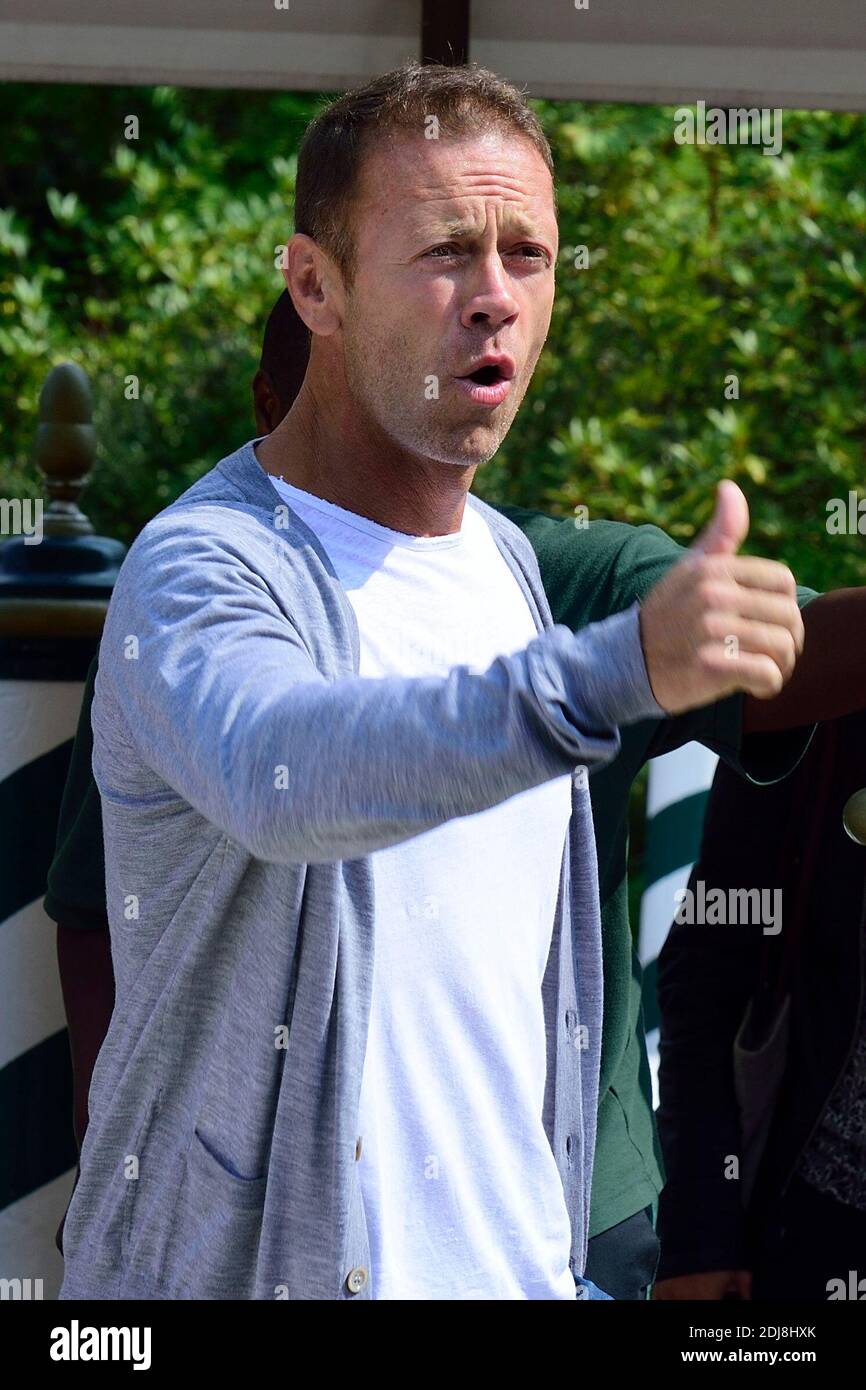 Italian actor Rocco Siffedri arriving at the Excelsior Hotel on the ...
