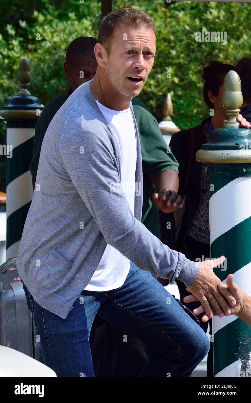 Italian actor Rocco Siffedri arriving at the Excelsior Hotel on the ...