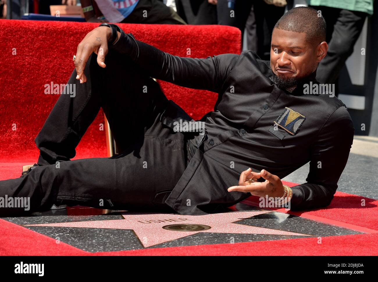 Singer Usher is honored with a star on the Hollywood Walk of Fame in ...