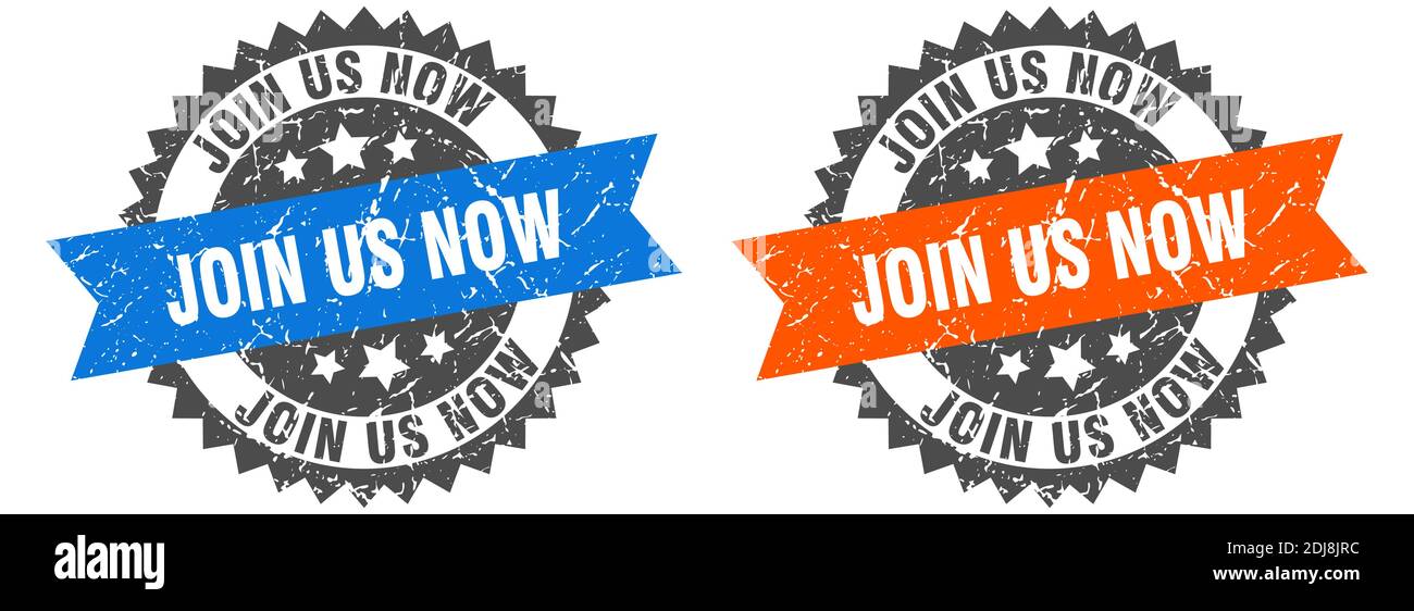 Join us now grunge Stock Vector Images - Alamy