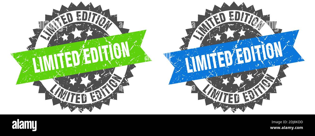 limited edition grunge stamp set. limited edition band sign Stock ...