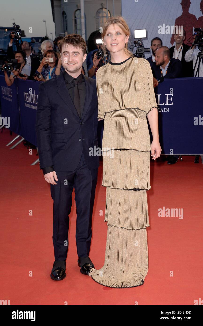 Daniel Radcliffe and Clemence Poesy attending the tribute to Daniel ...