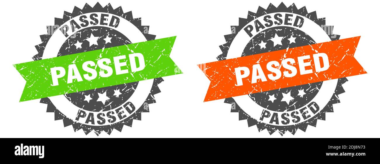 passed grunge stamp set. passed band sign Stock Vector Image & Art - Alamy