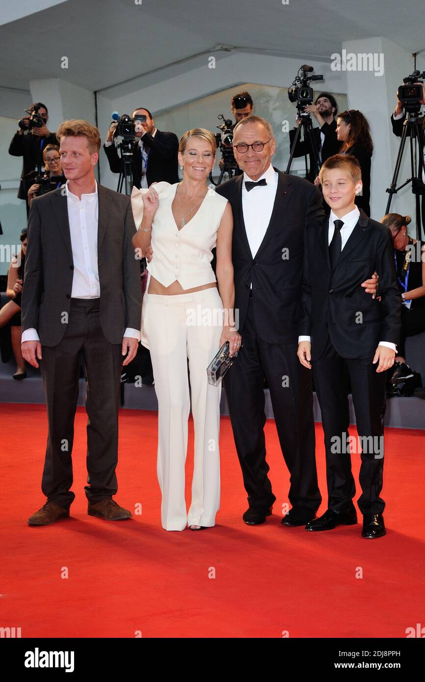 Jacob Diehl, Julia Vysotskaya, Andrei Konchalovsky and their son Peter ...