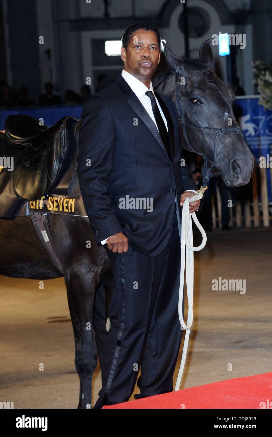 Denzel Washington attending 'The Magnificent Seven' Premiere on the ...