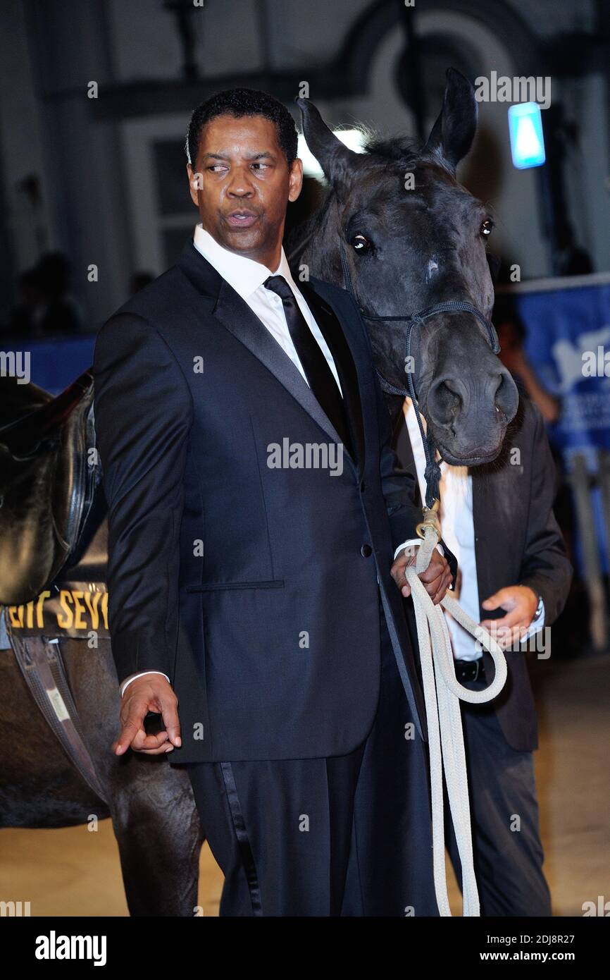 Denzel Washington attending 'The Magnificent Seven' Premiere on the ...