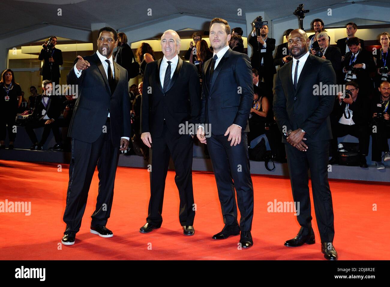Director and executive producer Antoine Fuqua, actor Chris Pratt ...