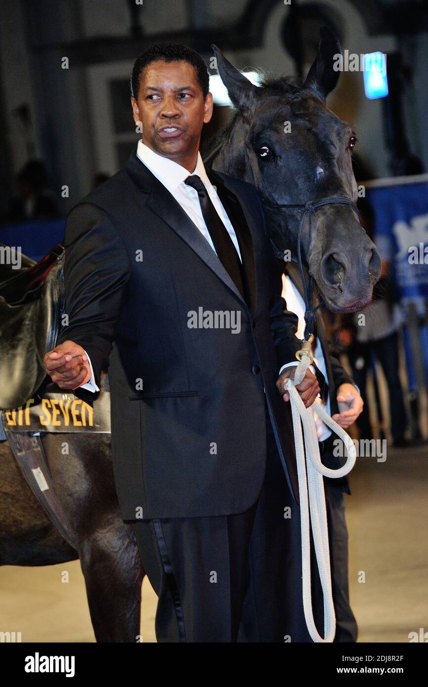 Denzel Washington attending 'The Magnificent Seven' Premiere on the ...