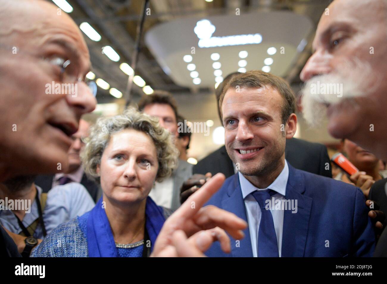 Former French Economy Minister and founder of political mouvement 'En ...