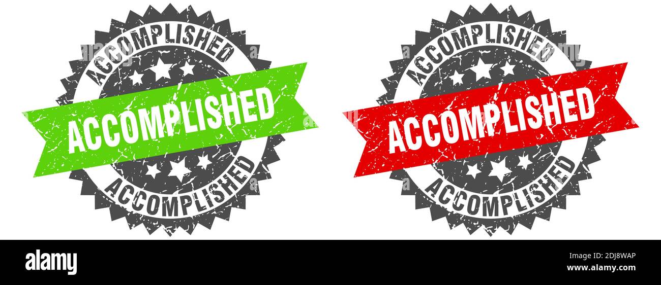 Accomplished stamp Stock Vector Images - Alamy