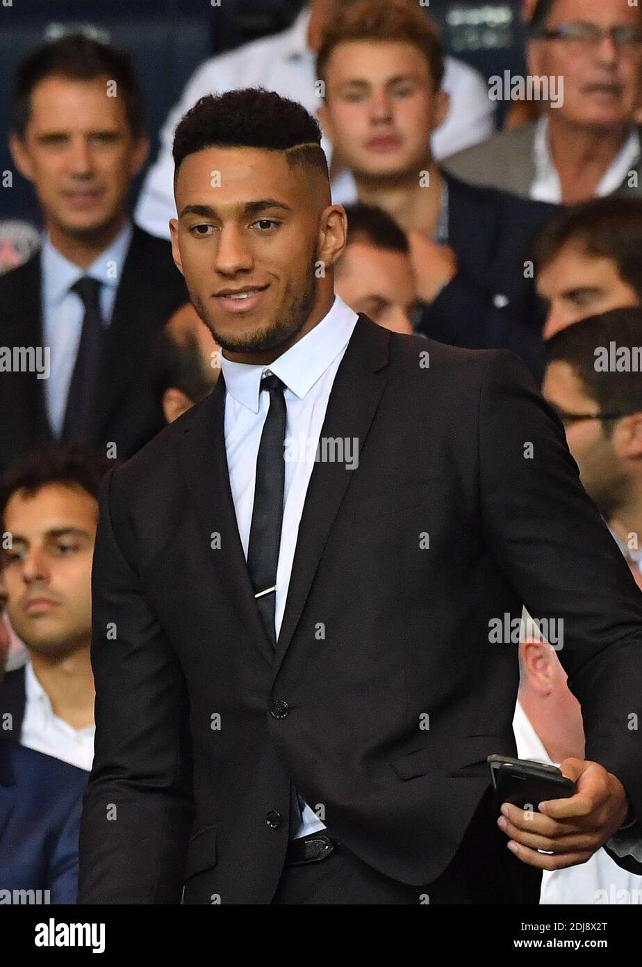 Boxing olympic Champion Tony Yoka seen in the stands during the ...