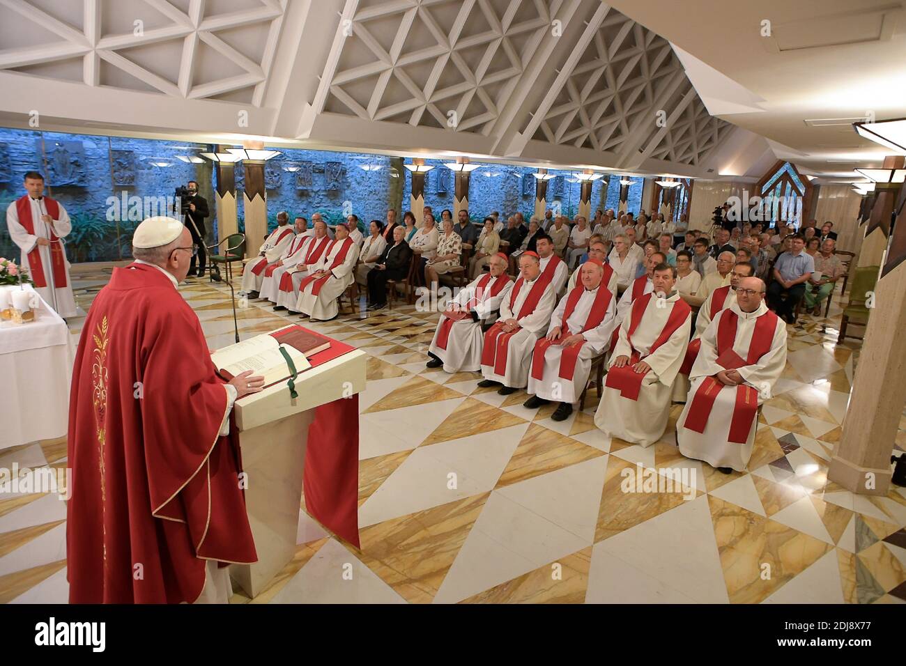Pope Francis on September 14, 2016 celebrated Mass at Santa Marta ...