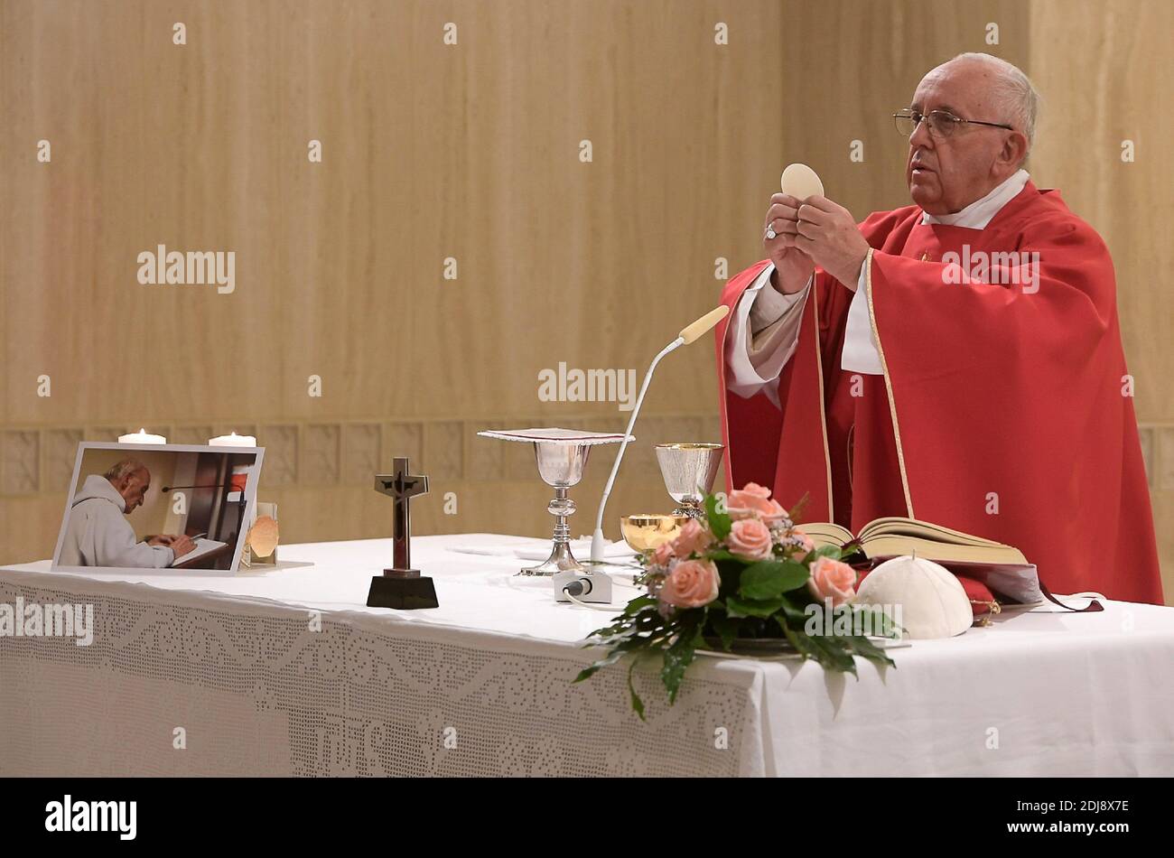 Pope Francis on September 14, 2016 celebrated Mass at Santa Marta ...