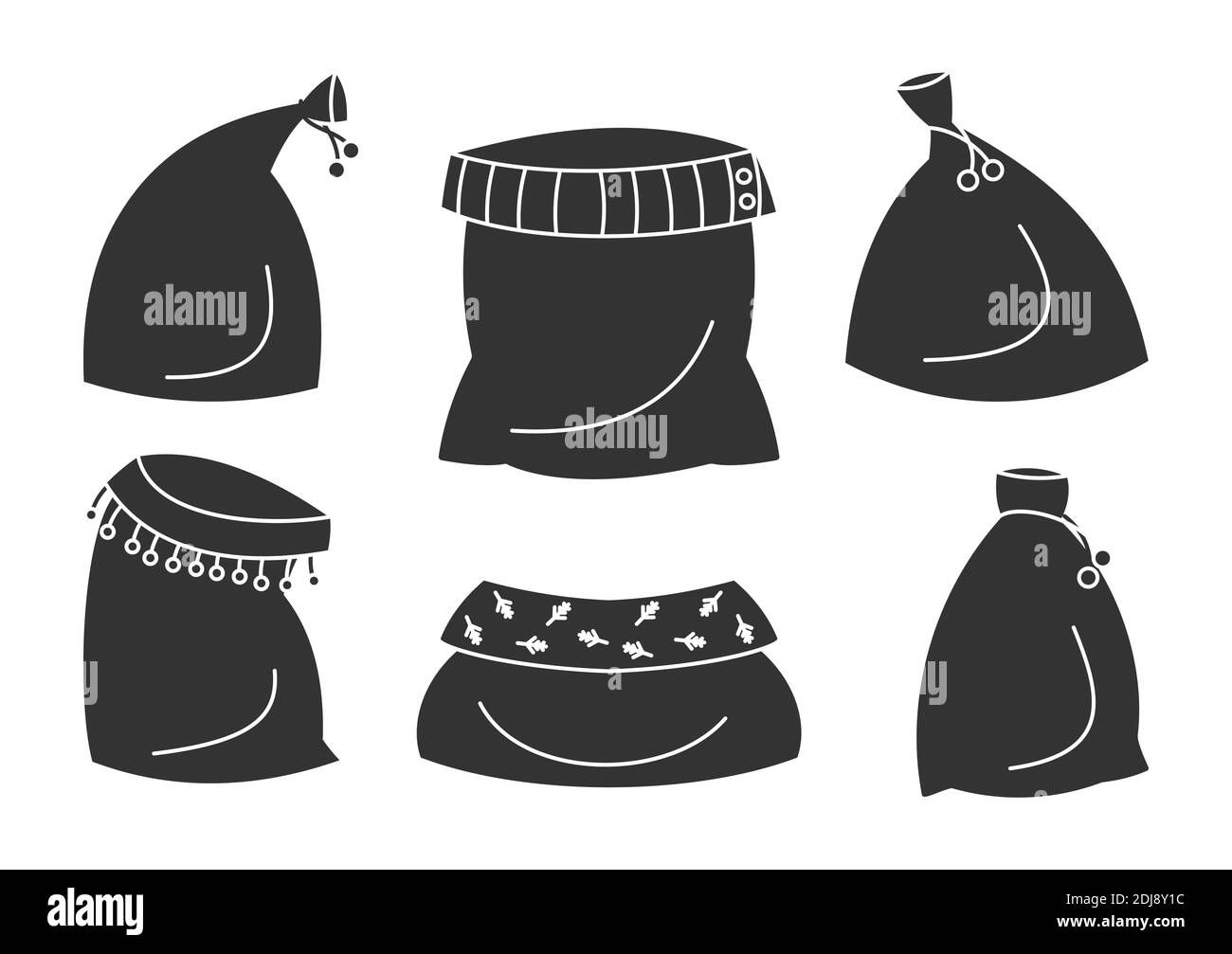 Shopping on xmas season Black and White Stock Photos & Images - Alamy