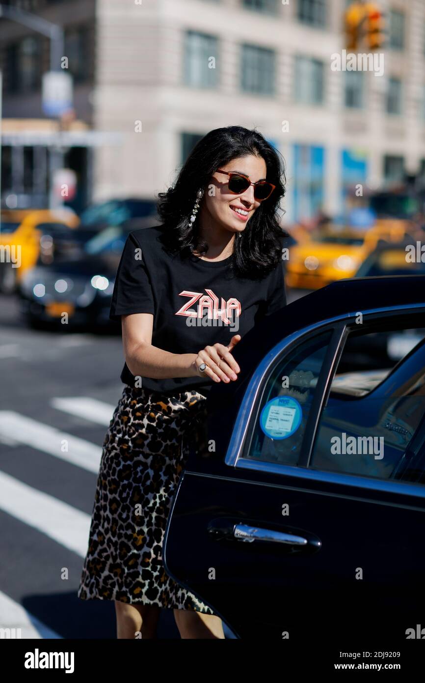 Street style, Caroline Issa arriving at Michael Kors Spring Summer 2017 ...
