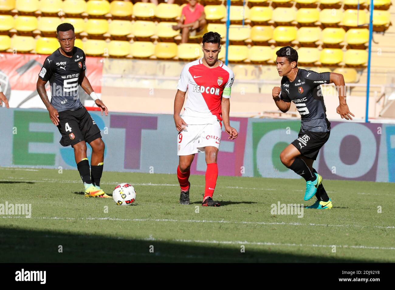 Monaco's Radamel Falcao during the French First League soccer match ...
