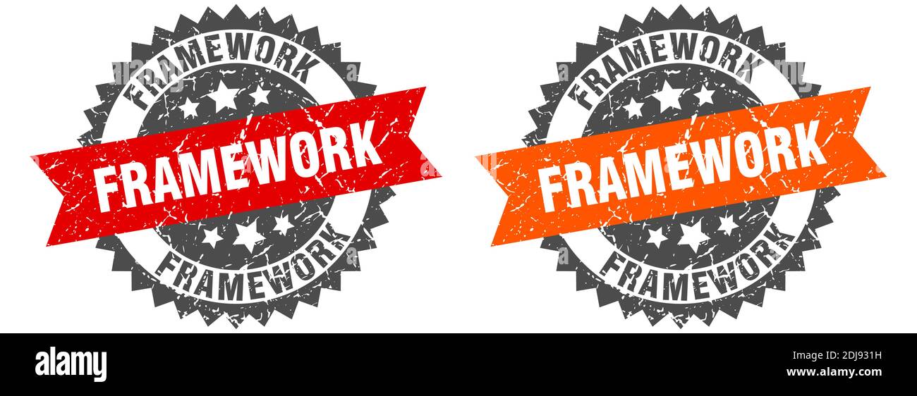 framework grunge stamp set. framework band sign Stock Vector Image & Art - Alamy