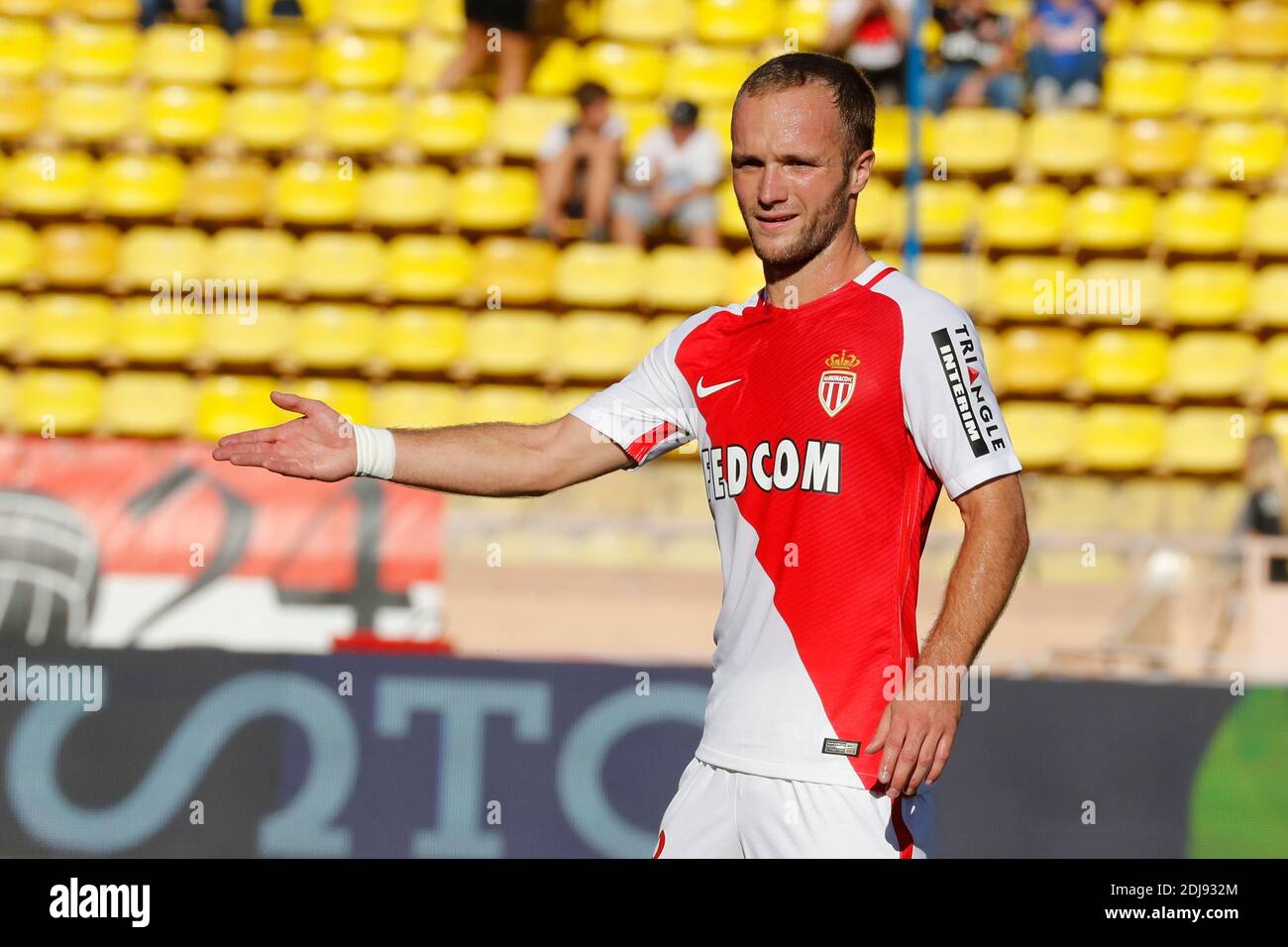 Monaco's Valere Germain during the French First League soccer match ...